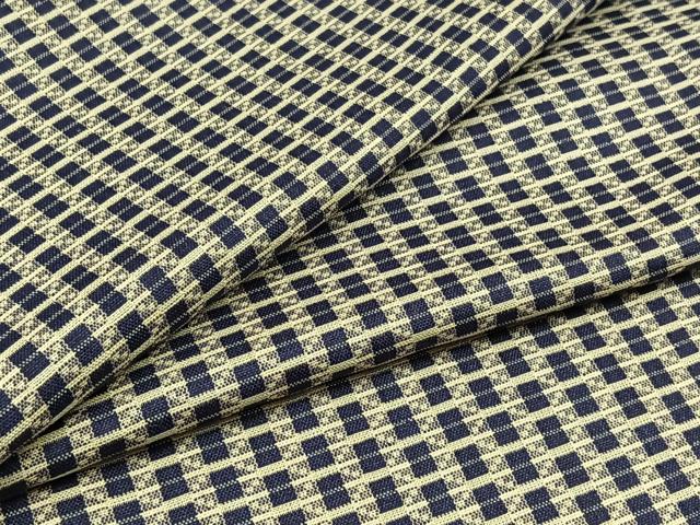 平和屋着物▽小紋　単衣　格子　AABA9557jh