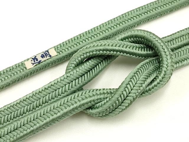 平和屋着物●極上　有職組紐道明　帯締め　冠組　青鈍色　宮内庁御用　国立博物館御用　東京芸術大学御用 　逸品　AABA9914ay