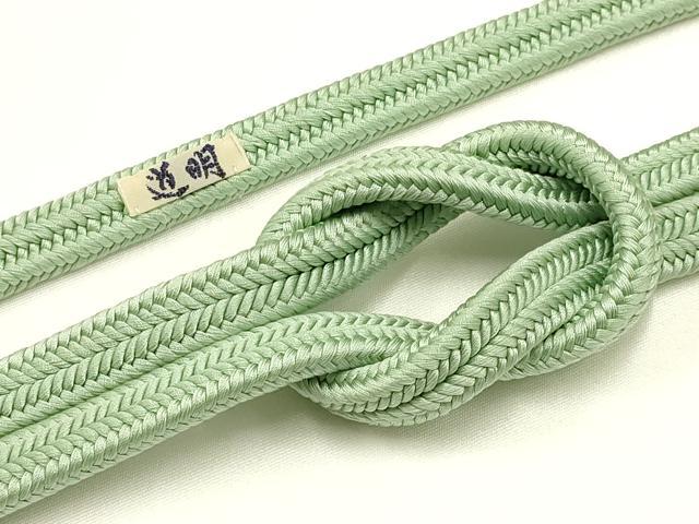 平和屋着物●極上　有職組紐道明　帯締め　冠組　薄萌葱色　宮内庁御用　国立博物館御用　東京芸術大学御用 　逸品　AABA9918ay