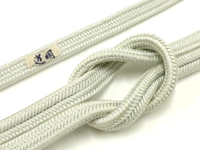 平和屋着物●極上　有職組紐道明　帯締め　冠組　白花色　宮内庁御用　国立博物館御用　東京芸術大学御用 　逸品　AABA9920ay