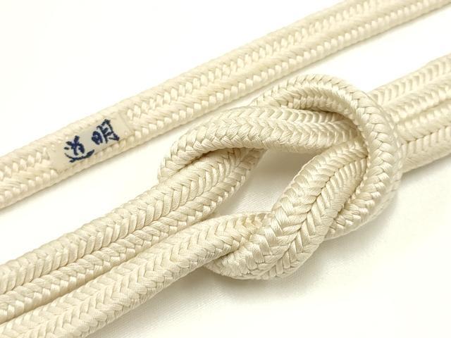 平和屋着物●極上　有職組紐道明　帯締め　冠組　薄卵色　宮内庁御用　国立博物館御用　東京芸術大学御用 　逸品　AABA9932ay