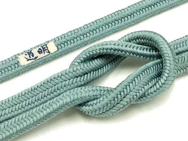 平和屋着物●極上　有職組紐道明　帯締め　冠組　藍鼠色　宮内庁御用　国立博物館御用　東京芸術大学御用 　逸品　AABA9933ay