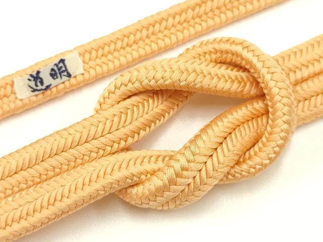 平和屋着物●極上　有職組紐道明　帯締め　冠組　赤朽葉色　宮内庁御用　国立博物館御用　東京芸術大学御用　逸品　AABA9941ay