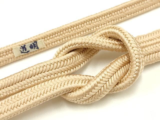 平和屋着物●極上　有職組紐道明　帯締め　冠組　洒落柿色　宮内庁御用　国立博物館御用　東京芸術大学御用　逸品　AABA9943ay