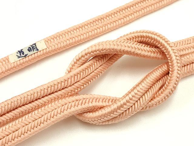 平和屋着物●極上　有職組紐道明　帯締め　冠組　珊瑚色　宮内庁御用　国立博物館御用　東京芸術大学御用　逸品　AABA9956ay