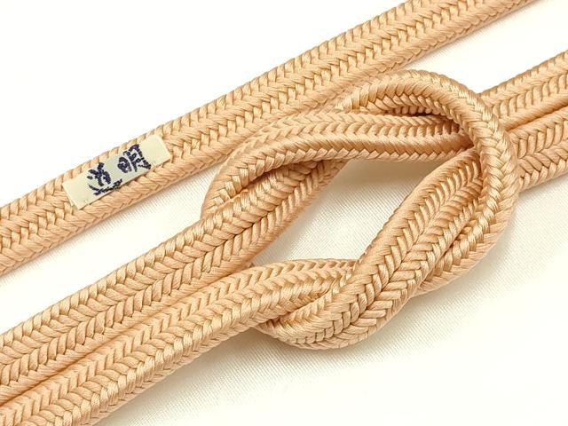 平和屋着物●極上　有職組紐道明　帯締め　冠組　宍色　宮内庁御用　国立博物館御用　東京芸術大学御用　逸品　AABA9958ay