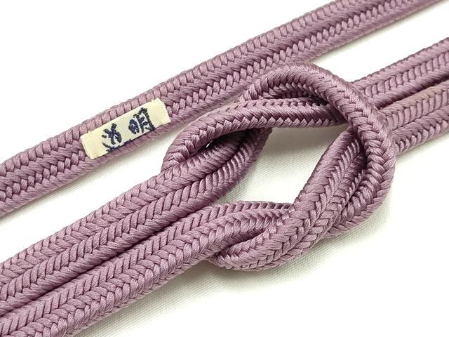 平和屋着物●極上　有職組紐道明　帯締め　冠組　古代紫色　宮内庁御用　国立博物館御用　東京芸術大学御用 　逸品　AABA9964ay