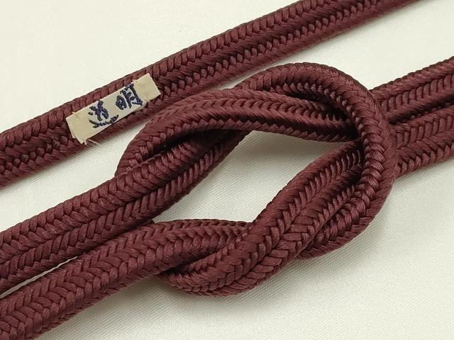 平和屋着物●極上　有職組紐道明　帯締め　冠組　深緋色　宮内庁御用　国立博物館御用　東京芸術大学御用 　逸品　AABA9977ay