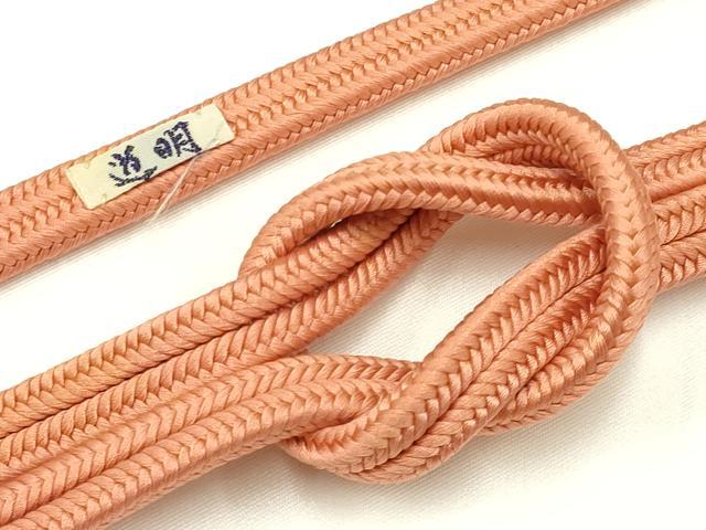 平和屋着物●極上　有職組紐道明　帯締め　冠組　深支子色　宮内庁御用　国立博物館御用　東京芸術大学御用　逸品　AABA9979ay