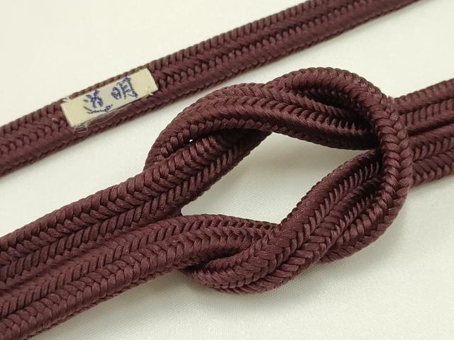 平和屋着物●極上　有職組紐道明　帯締め　冠組　似せ紫色　宮内庁御用　国立博物館御用　東京芸術大学御用 　逸品　AABA9981ay