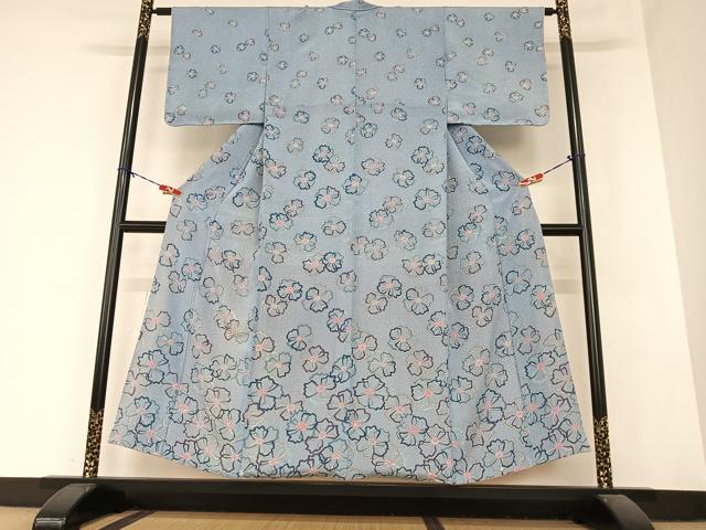 平和屋着物●訪問着　舞花文　正絹　逸品　AABB0043zg