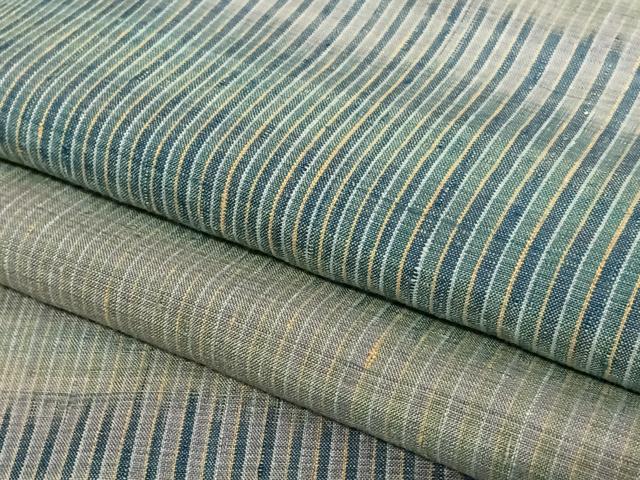 平和屋着物●上質な紬　縞　正絹　逸品　未使用　AABB0065zg