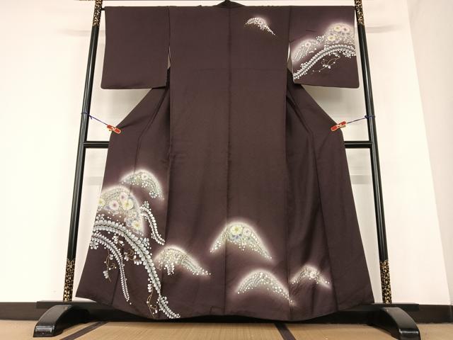 平和屋着物●訪問着　辻が花　暈し染め　金彩　正絹　逸品　AABB0071zg