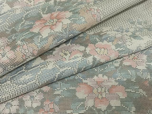 平和屋着物●本場大島紬　カタス9マルキ　石畳花文　正絹　逸品　未使用　AABB0134zg