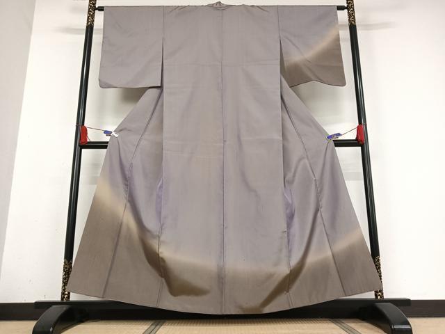 平和屋着物●上質な紬　霞文　暈し染め　正絹　逸品　AABB0138zg