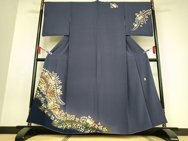 平和屋着物●越後十日町の一流染匠　桐屋・翠山工房　訪問着　辻が花　絞り　暈し染め　金彩　やまと誂製　正絹　逸品　AABB0190zg