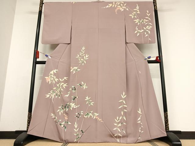 平和屋着物●本加賀友禅作家　村田和生　訪問着　枝花文　正絹　逸品　AABB0196zg