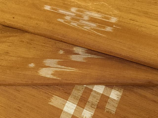 平和屋着物●本場琉球絣　紬　飛鳥文　正絹　逸品　AABB0243zg