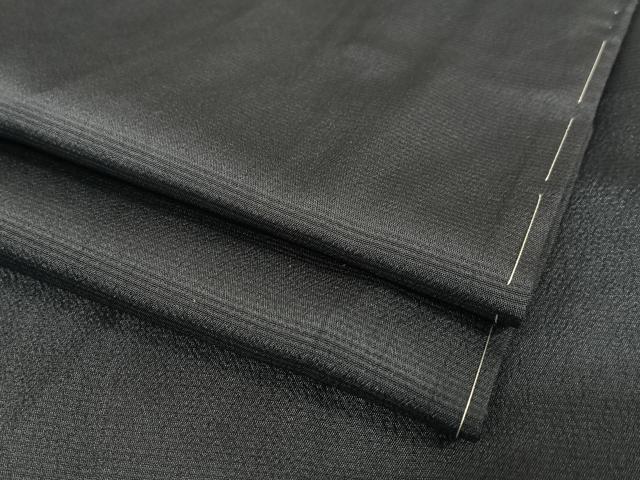 平和屋着物●お召　色無地　褐色　正絹　逸品　未使用　AABB0252zg