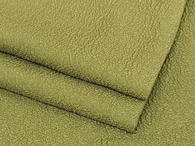 平和屋着物●上質な色無地　紋意匠　麹塵色　正絹　逸品　AABB0254zg