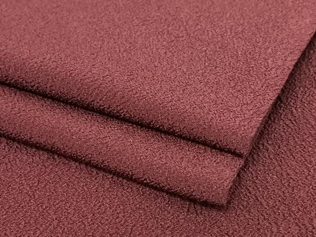 平和屋着物●洗える最高級着物　＜英＞はなぶさ謹製　色無地　紫鳶色　洗える着物　AABB0305zg