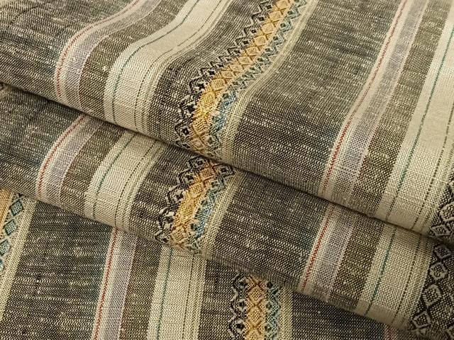 平和屋着物●上質な紬　間道　正絹　逸品　AABB0331zg