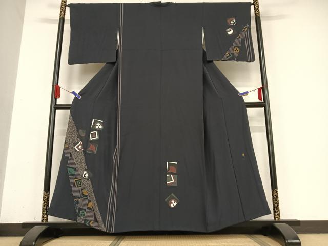 平和屋着物●訪問着　色紙文　正絹　逸品　AABB0338zg