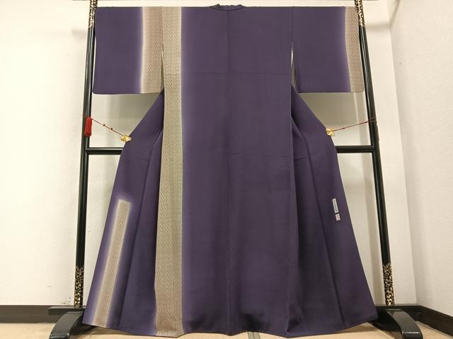 平和屋着物●無形文化財　人間国宝　五嶋敏太郎　訪問着　間道　暈し染め　健勝苑扱い　正絹　逸品　AABB0382ph