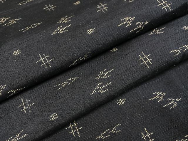 平和屋着物●上質な紬　琉球絣文様　正絹　逸品　AABB0403ph