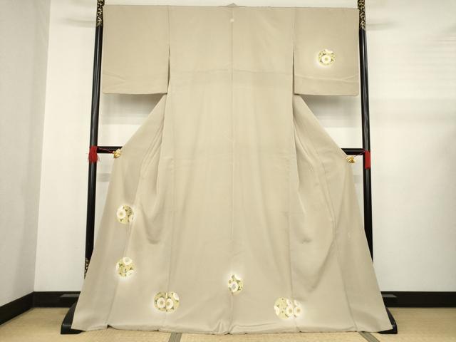 平和屋着物●訪問着　作家物　佐女ヶ井　花丸文　金彩　ロング丈　正絹　逸品　AABB0442ck