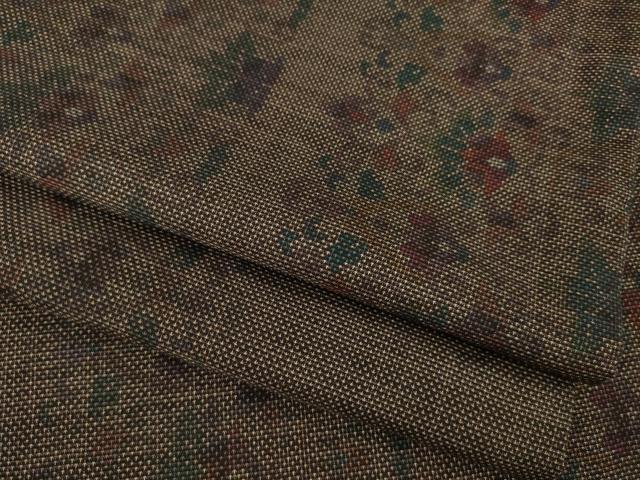 平和屋着物●本場大島紬　カタス7マルキ　花間道　正絹　逸品　AABB0458ck