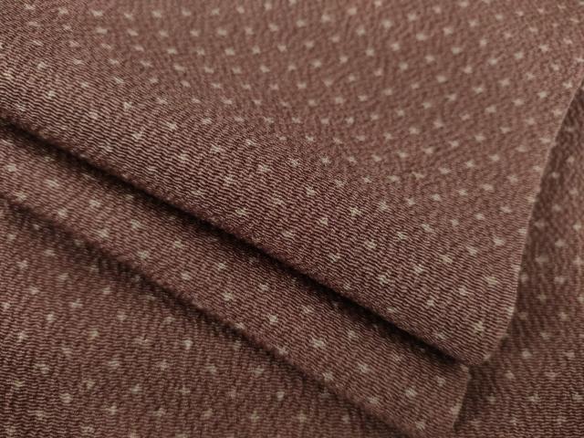 平和屋着物●上質な小紋　十字絣文様　大丸扱い　正絹　逸品　AABB0467ck