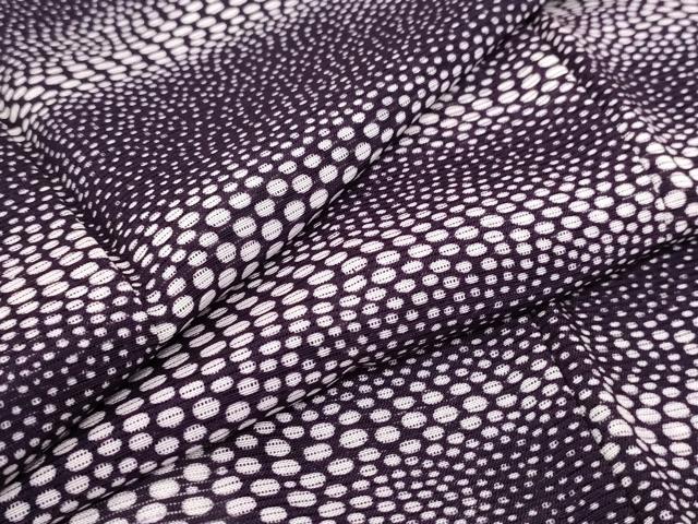 平和屋着物＊夏物　小紋　絽　霞文　洗える着物　AABB0497st