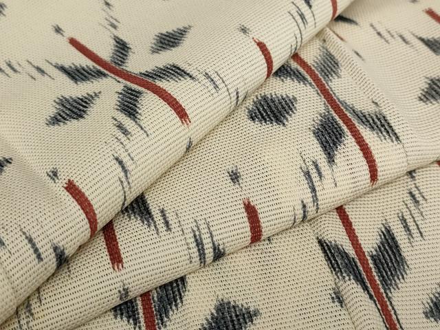 平和屋着物＊夏物　小紋　絽　舞花文　正絹　逸品　AABB0515st