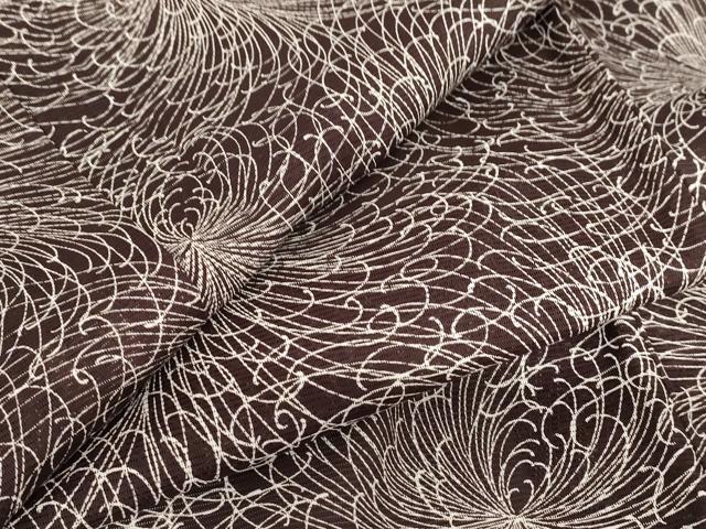 平和屋着物＊夏物　小紋　絽　菊　洗える着物　AABB0527st