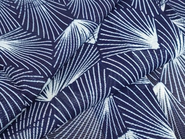 平和屋着物＊夏物　小紋　絽　松葉　洗える着物　AABB0528st