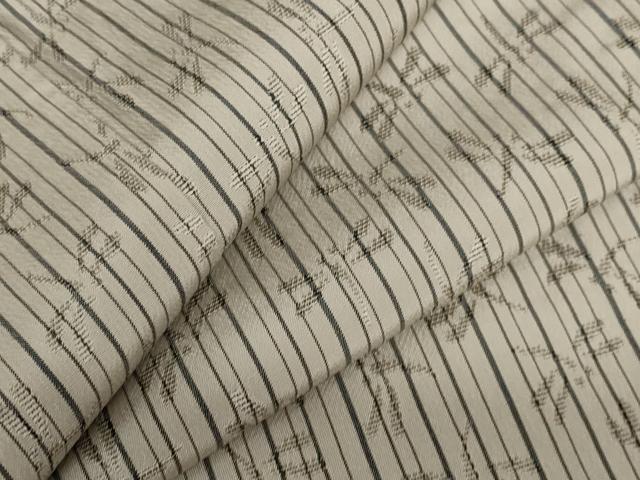 平和屋着物▽上質な紬　単衣　白根沢　もじり織　蜻蛉　正絹　逸品　AABB0562st