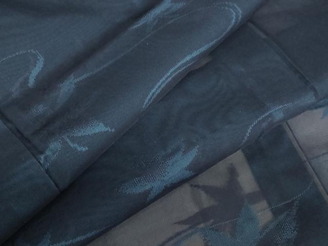 平和屋着物＊夏物　小紋　紗　楓文　正絹　逸品　AABB0566st