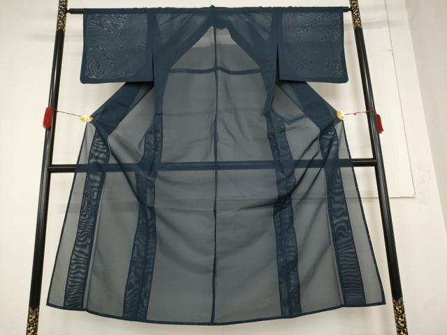 平和屋着物＊夏物　色無地　絽　褐返色　正絹　逸品　AABB0576st