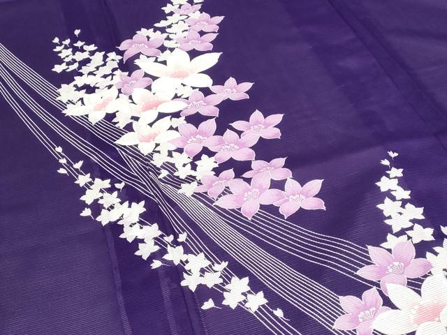 平和屋着物＊夏物　訪問着　絽　草花文　洗える着物　未使用　AABB0606st 平和屋着物＊夏物 訪問着 絽 草花文 洗える着物 未使用 AABB0606st