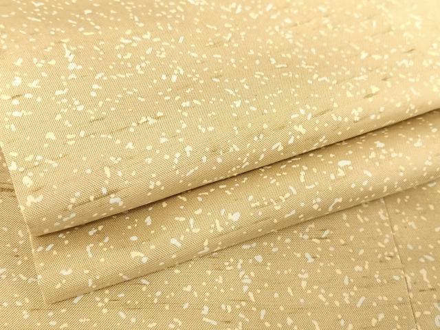 平和屋着物●石川県指定無形文化財　牛首紬　白山工房　手織り　箔散らし　正絹　逸品　AABB1295np