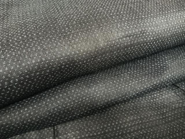 平和屋着物＊夏物　男性　重要無形文化財　本場宮古上布　井桁絣　苧麻　逸品　AABB1369np