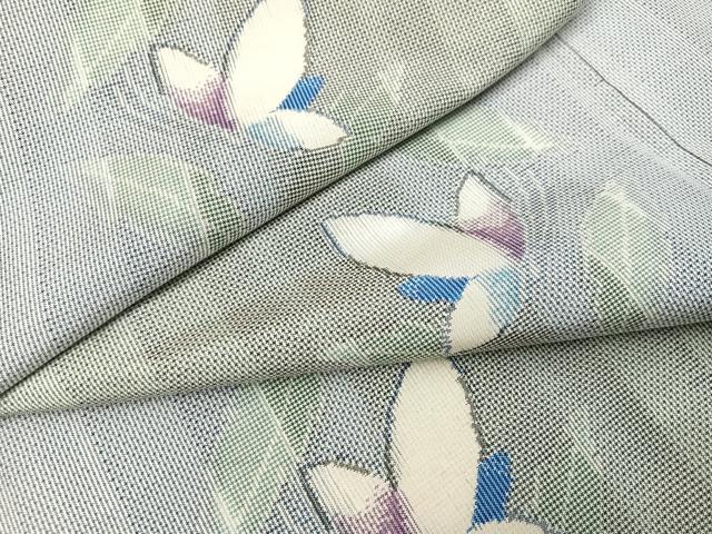 平和屋着物●本場大島紬　一元7マルキ　総絣　舞蝶文　正絹　逸品　AABB1452ph