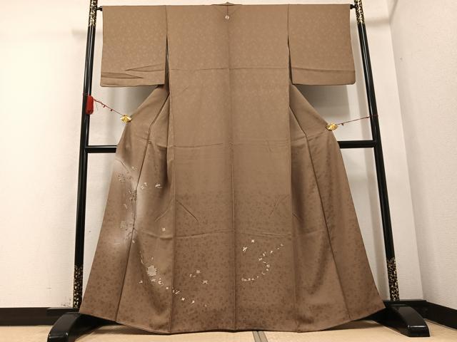 平和屋着物●訪問着　雪輪宝尽くし　暈し染め　金彩　正絹　逸品　AABB1476ph