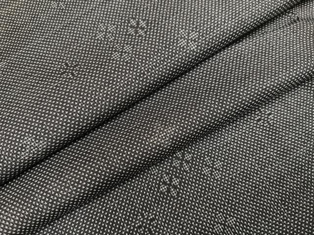 平和屋着物●本場大島紬　カタス7マルキ　舞花文　正絹　逸品　AABB1493ph