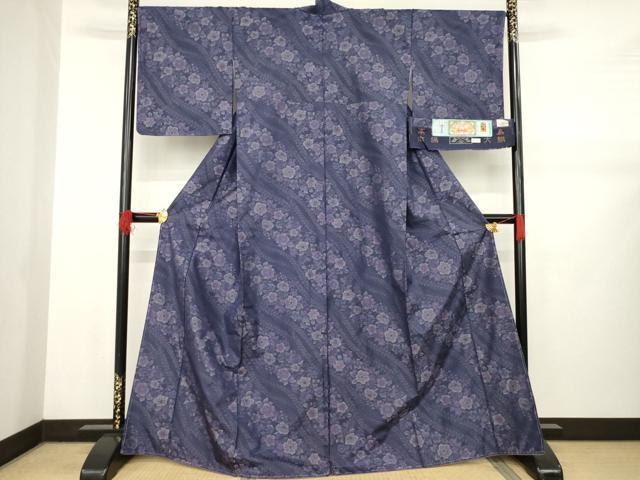 平和屋着物●本場大島紬　辻が花　舞花文　株式会社大山謹製　証紙付き　正絹　逸品　未使用　AABB1964ck