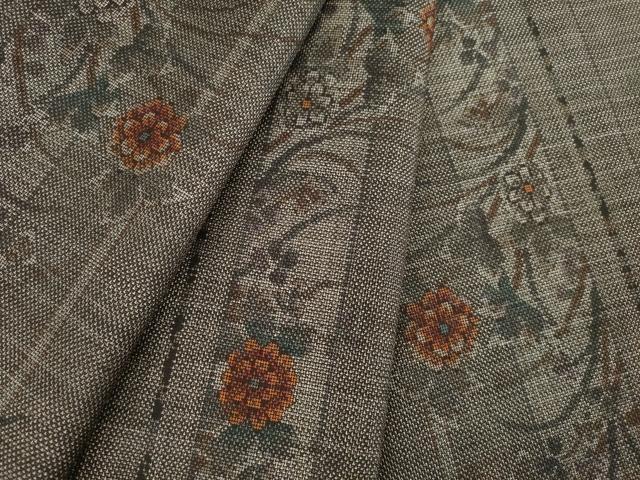 平和屋着物●本場大島紬　カタス9マルキ　花間道　正絹　逸品　AABB2034ck