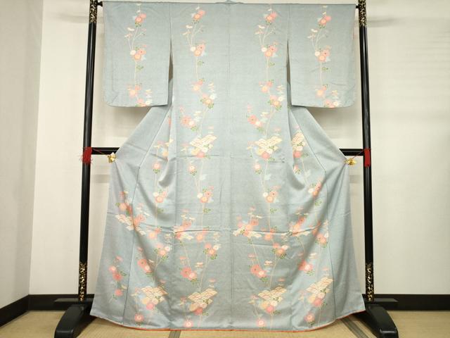 平和屋着物●訪問着　青海波花文　正絹　逸品　AABB2037ck