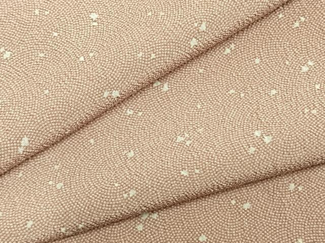 平和屋着物▽江戸小紋　単衣　箔散らし文様　高島屋扱い　さんび謹製　洗える着物　AABB2110fy