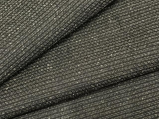 平和屋着物▽男性　お召　単衣　霞文　正絹　逸品　AABB2299fy